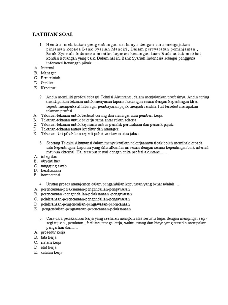 Lat Soal Teori | PDF