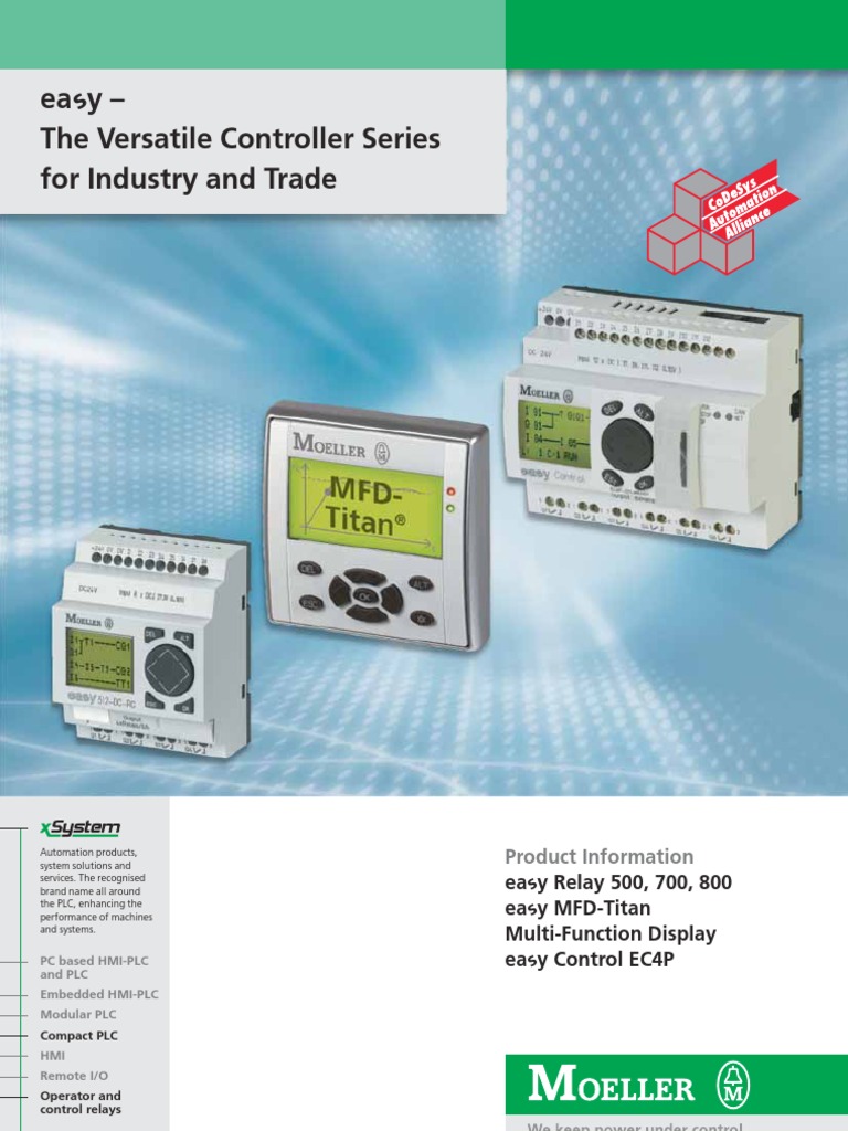 Manual Familia EASY | PDF | Programmable Logic Controller | Relay