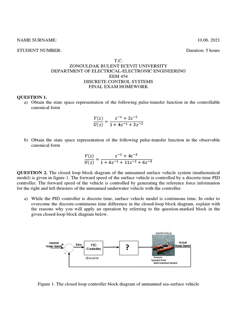 Eem454 2021 Uzem Final Odev | PDF | Control Theory | Computer Science Eem454 2021 Uzem Final Odev | PDF | Control Theory | Computer Science