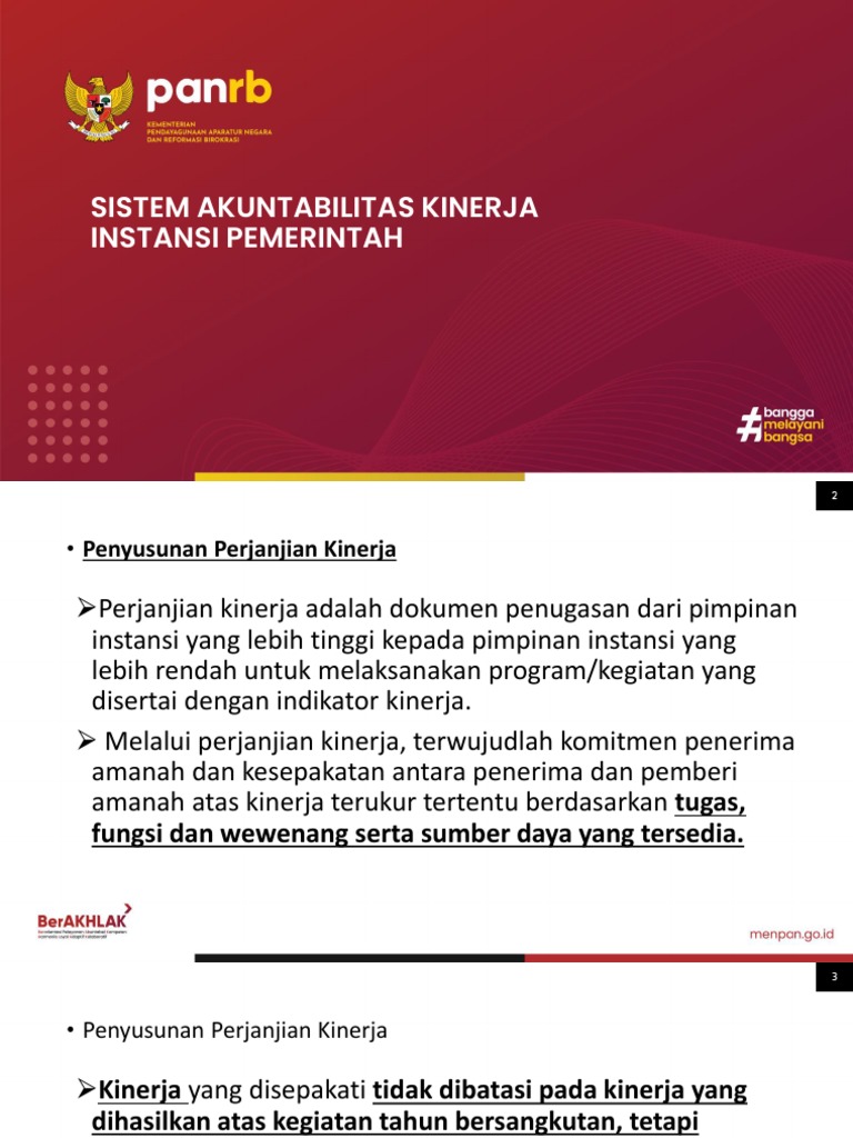 Sistem Akuntabilitas Kinerja Instansi Pemerintah | PDF