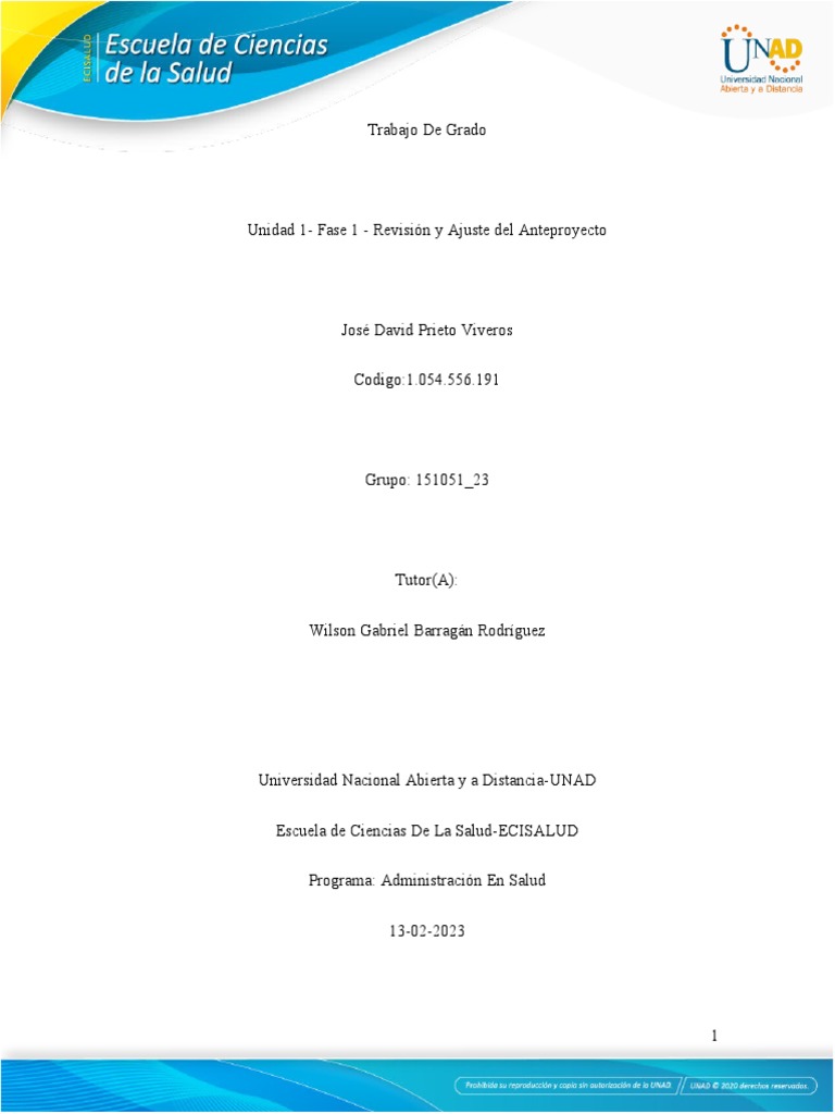 Anexo 1 - Matriz Resumen de Anteproyecto-Fase 1 - Revisión y Ajuste Del Anteproyecto-Jose David ...