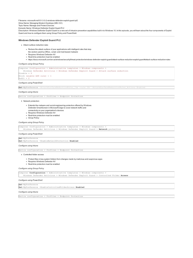 MD101 | PDF | Antivirus Software | Malware
