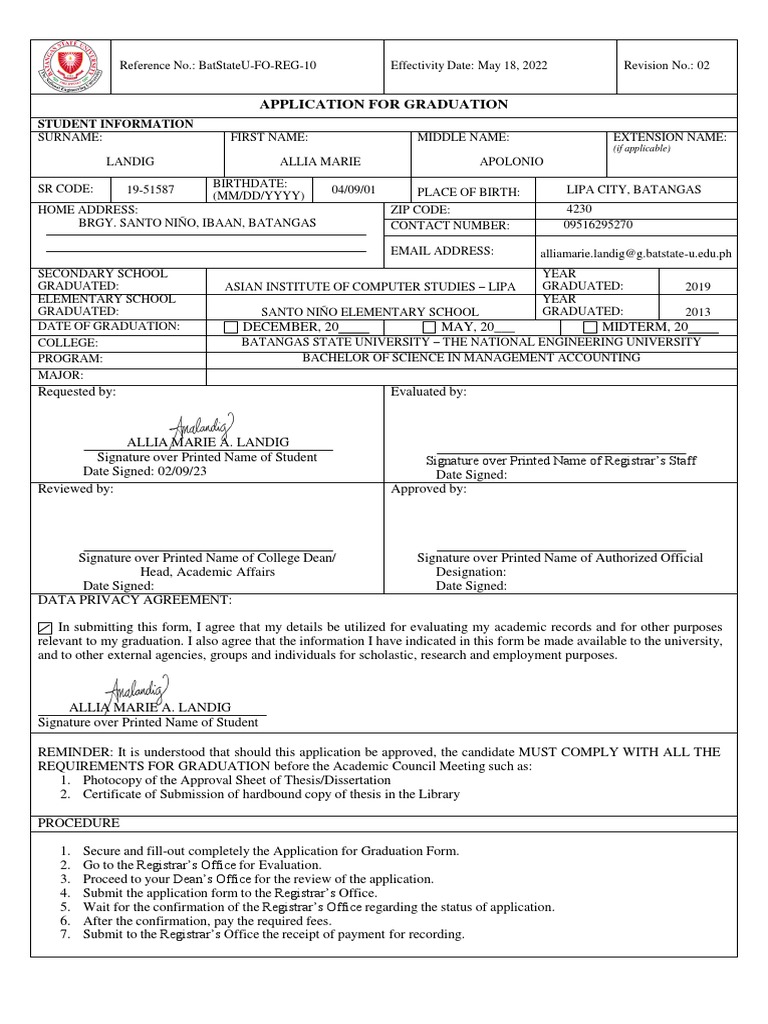 Landig, Allia Marie Apolonio - Bsma PDF | PDF | Thesis