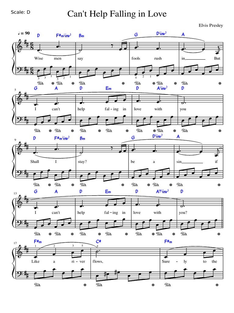Cant Help Falling in Love - Elvis Presley | PDF