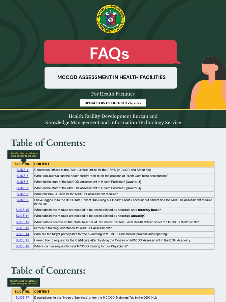 FAQs For Health Facilities | Download Free PDF | Educational Technology | Health Care