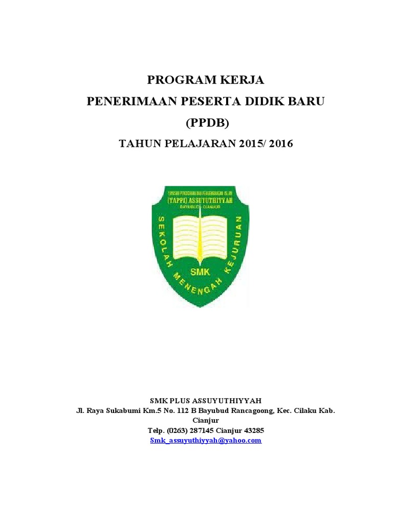 Program PPDB Assuyuthiyyah | PDF | Karier & Perkembangan