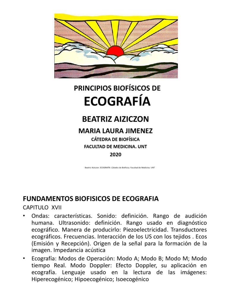 Ecografía - Fundamentos Biofisicos | PDF | Ultrasonido médico | Ultrasonido