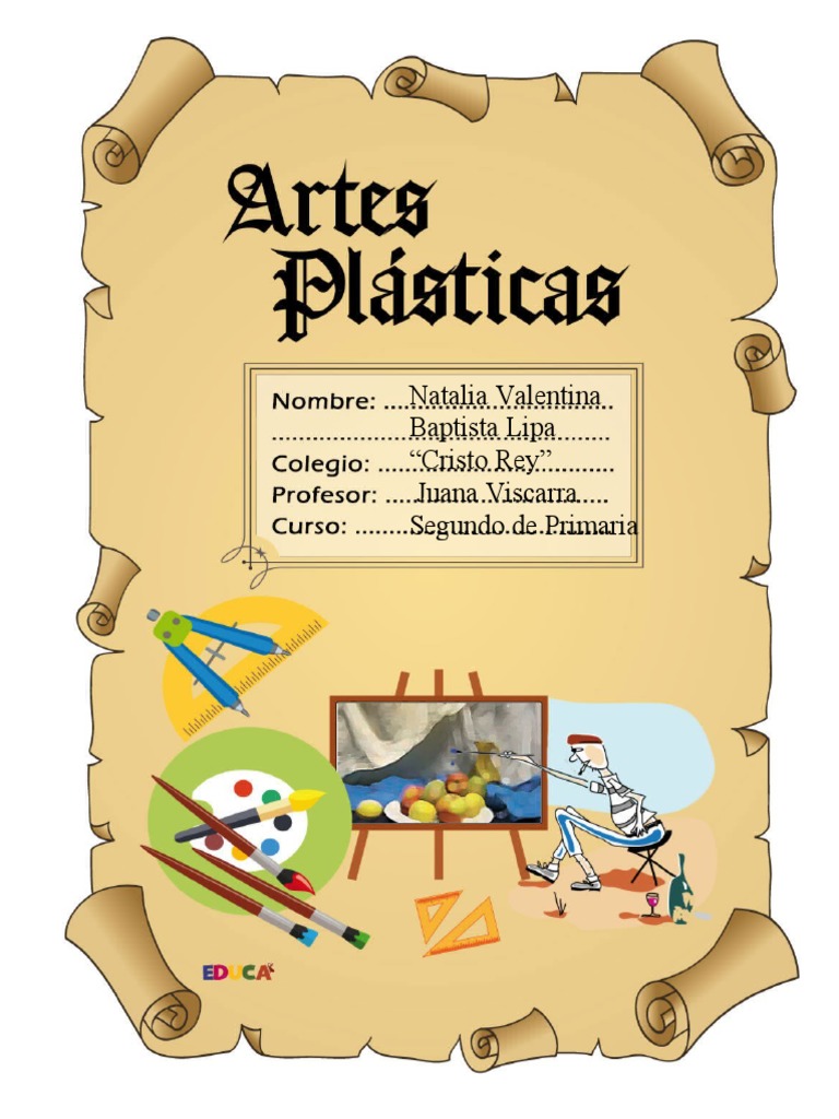 Caratula Artes Plasticas | PDF