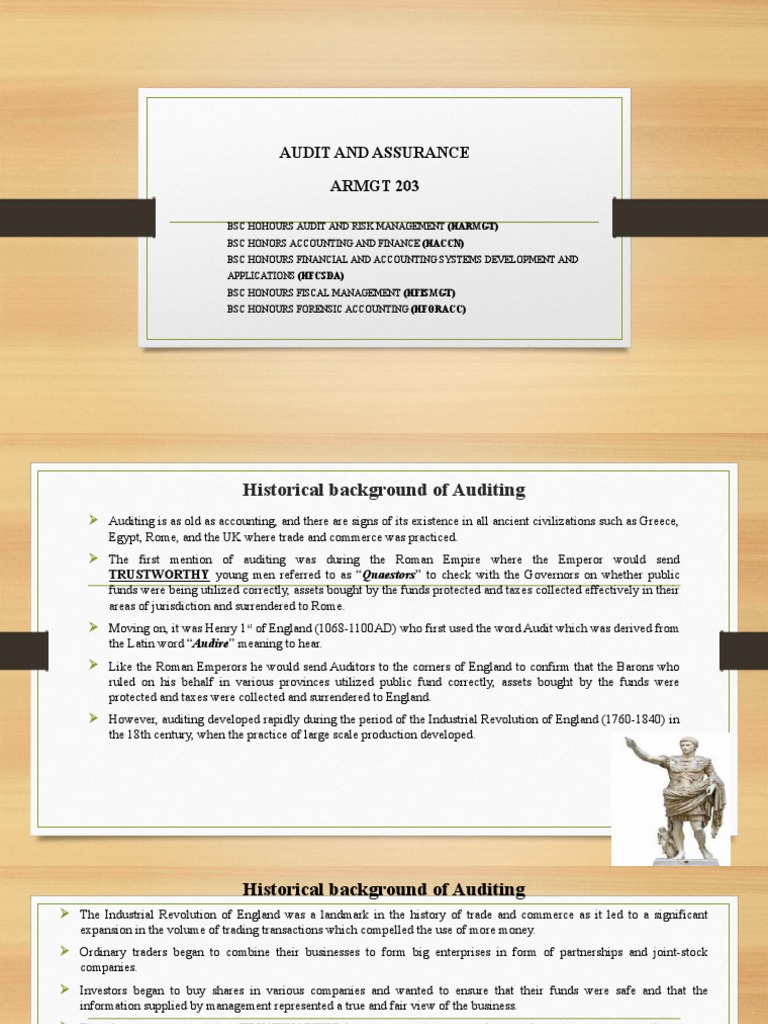 History of Auditing and Its Evolution | PDF | Audit | Internal Audit