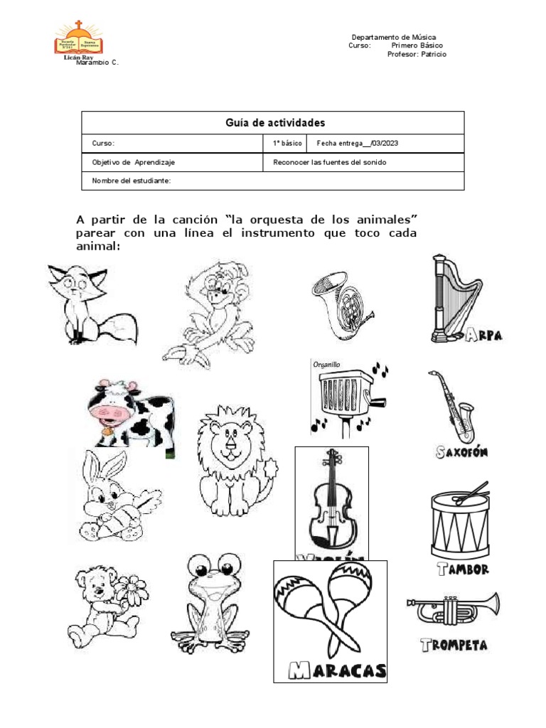 Guía de Música para Primero Básico | PDF | Arte