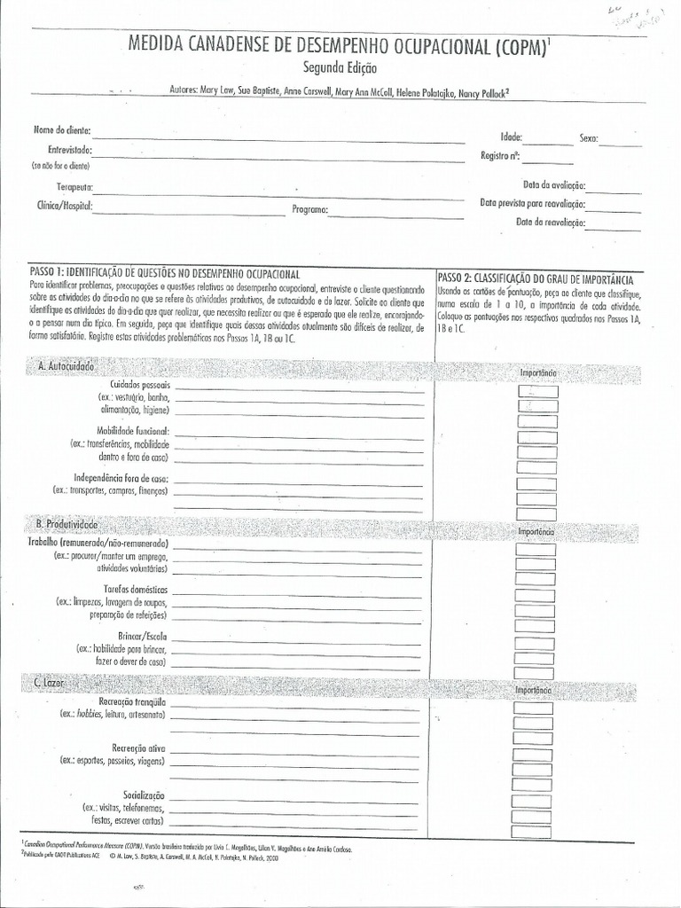 COPM | PDF