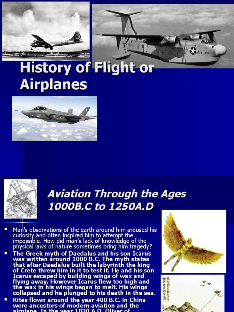 History of Flight | PDF | Aircraft | Wright Brothers