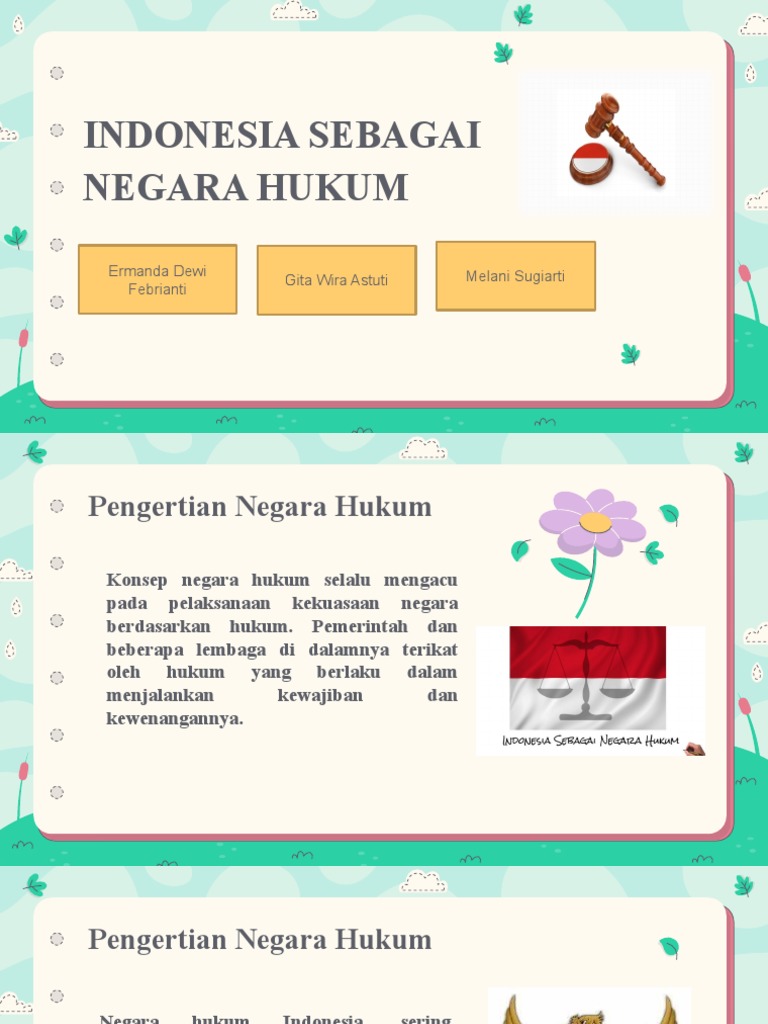 PPKN Indonesia Sebagai Negara Hukum | PDF