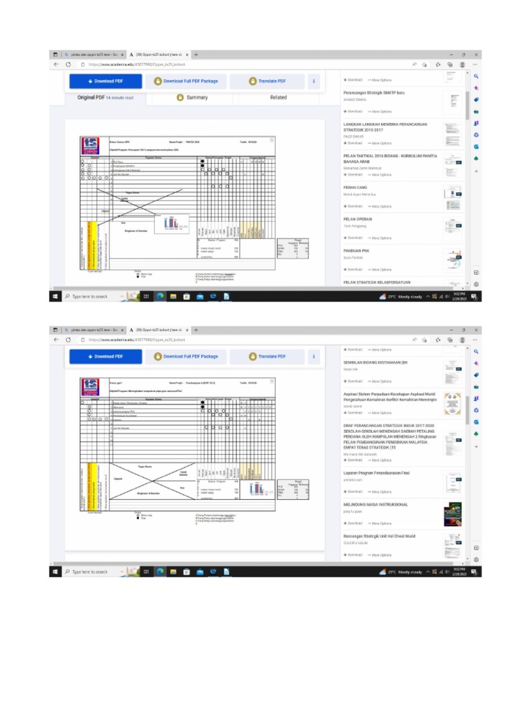Contoh OPPM Dan Pintas TS25.odt | PDF