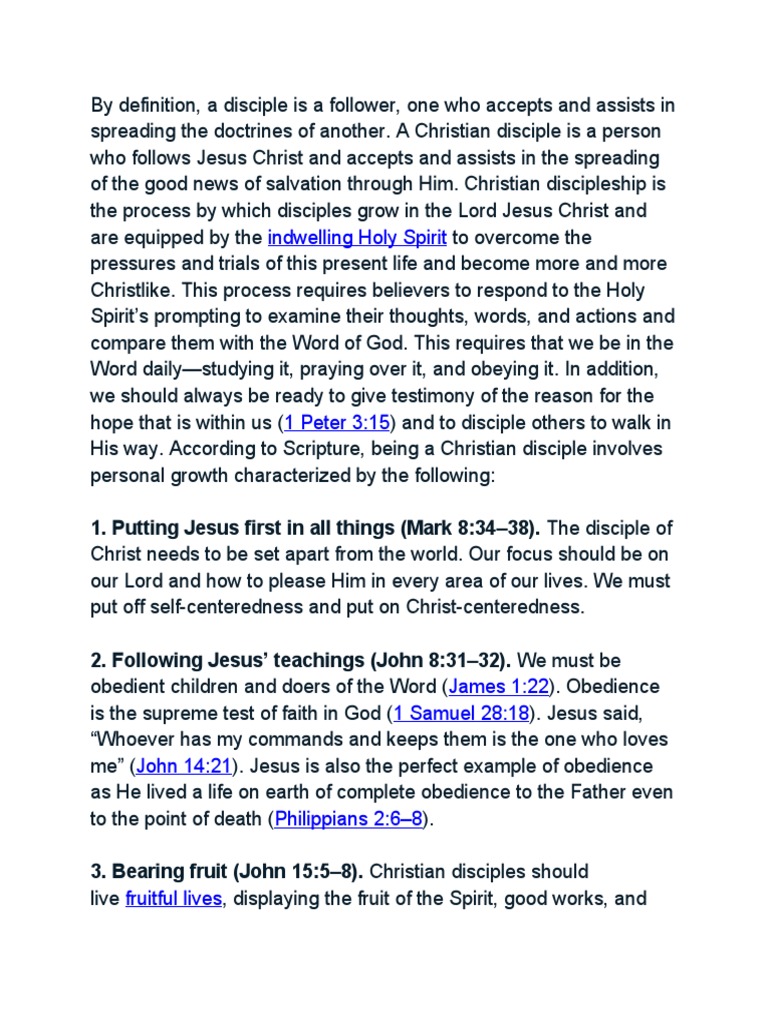 Discipleship | Download Free PDF | Disciple (Christianity) | Jesus