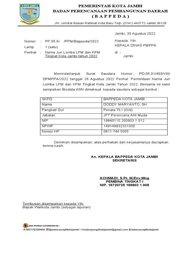 Nama Juri LPM KPM | PDF