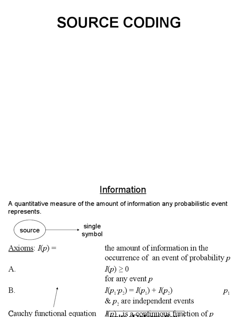 Materi Source Coding Pdf Code Encodings