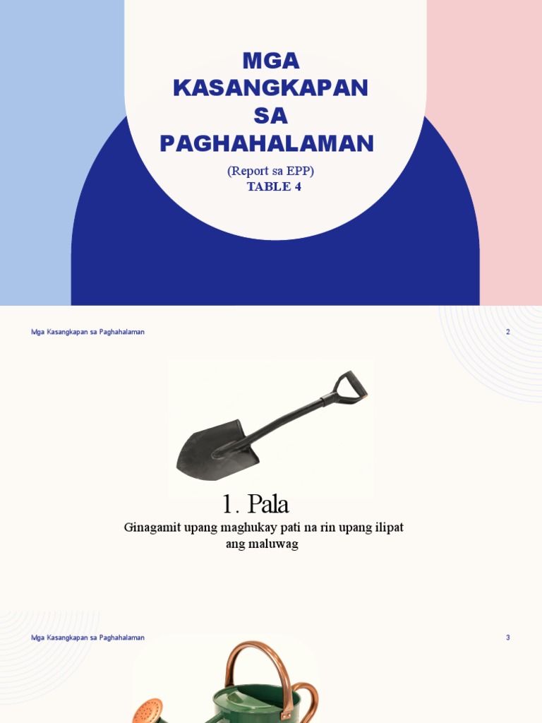 Mga Kasangkapan Sa Paghahalaman | PDF