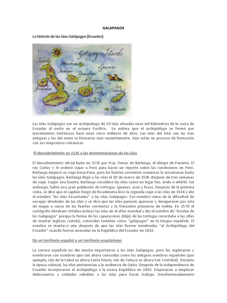 GALAPAGOS | PDF | Islas Galápagos | Volcán