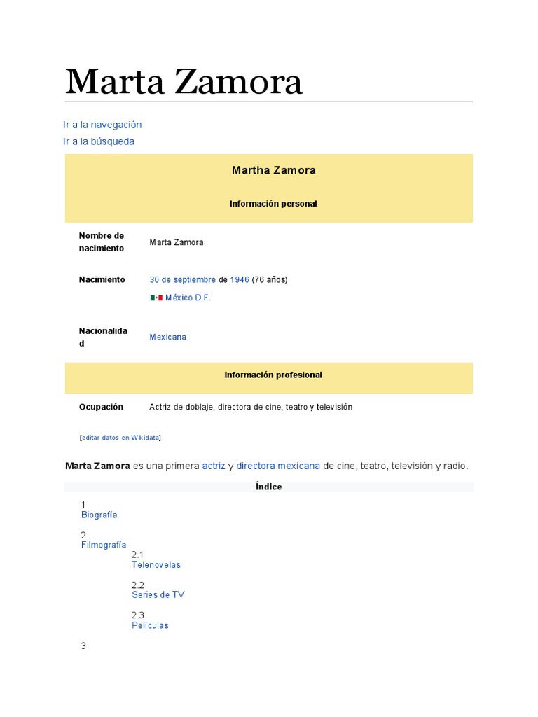 Biografía y trayectoria de Marta Zamora | PDF | Entretenimiento