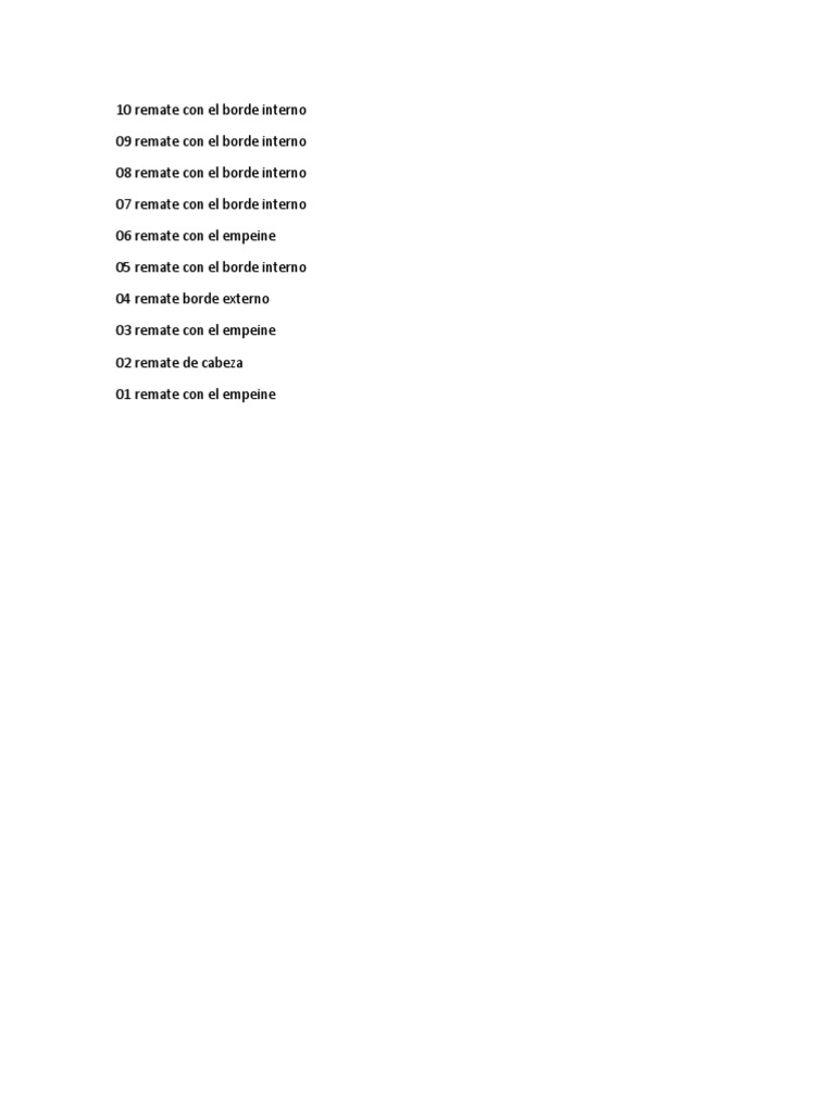 Tipos de Remate | PDF
