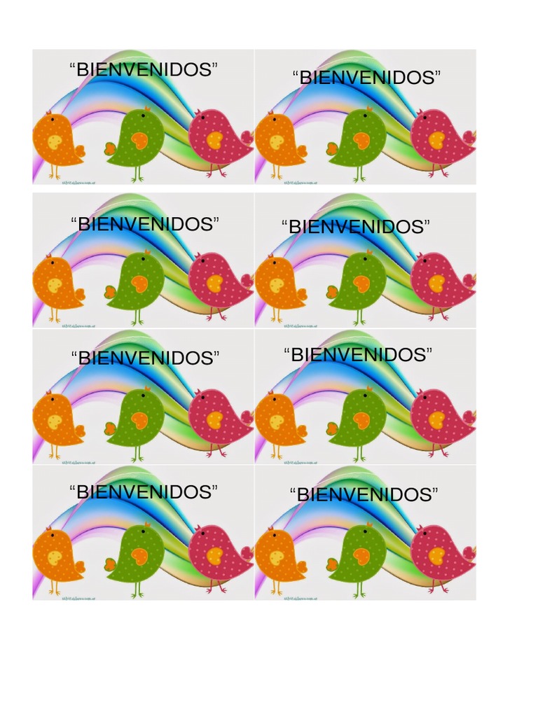 Tarjetas de Pajaros PDF | PDF