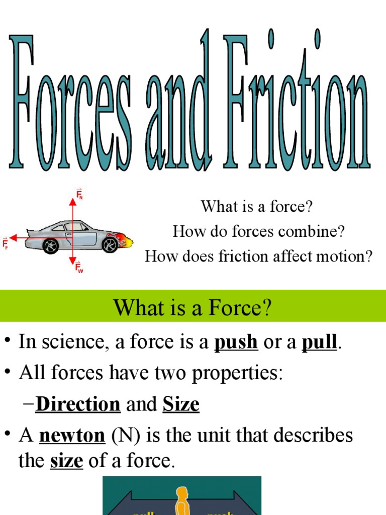 Forces and Friction | PDF | Friction | Force