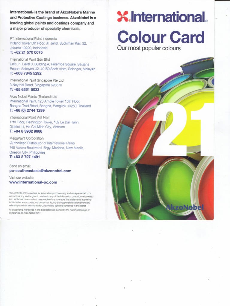 Catalog Card International Paint PDF | PDF