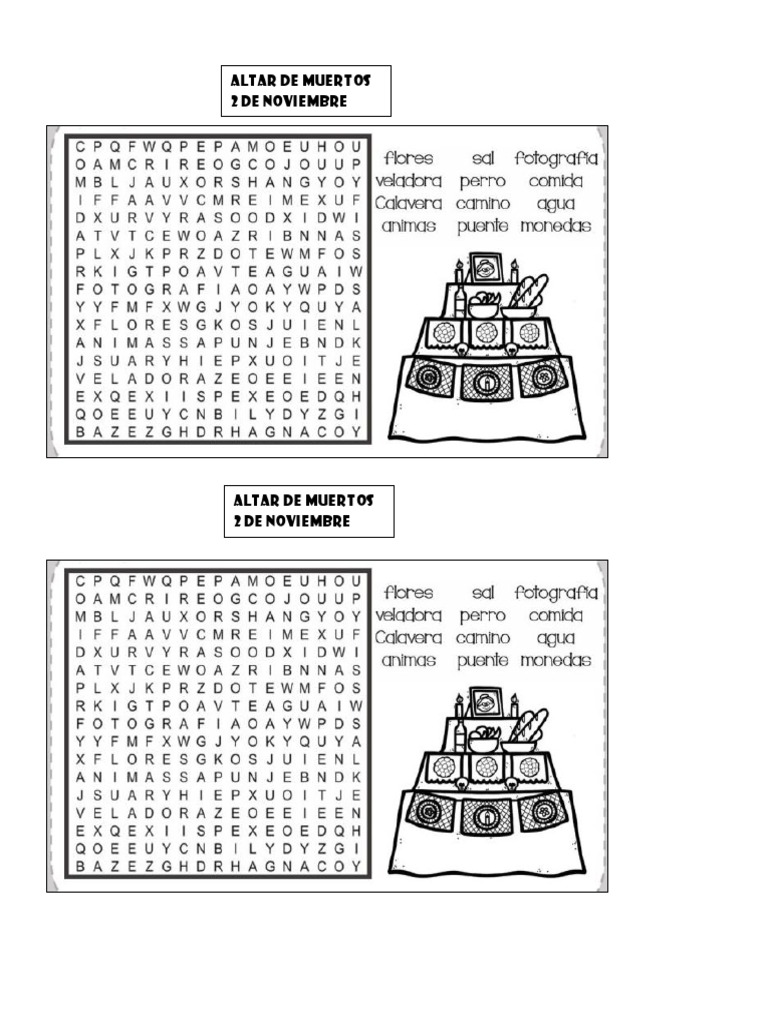 Sopa de Letras y Comprension Lectora | PDF