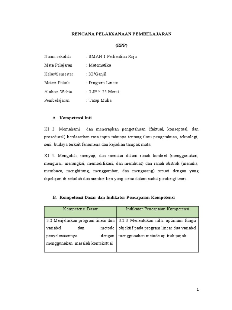 RPP Prolin Pert. 2 | PDF