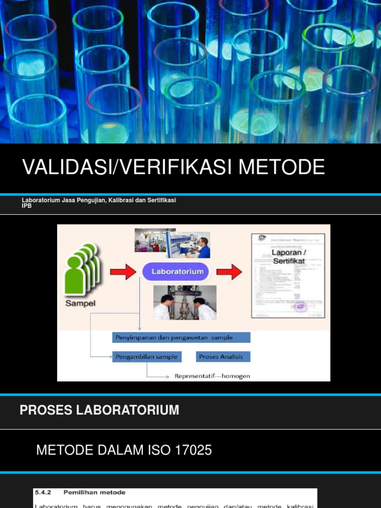 Materi Validasi Atau Verifikasi Metode Pdf
