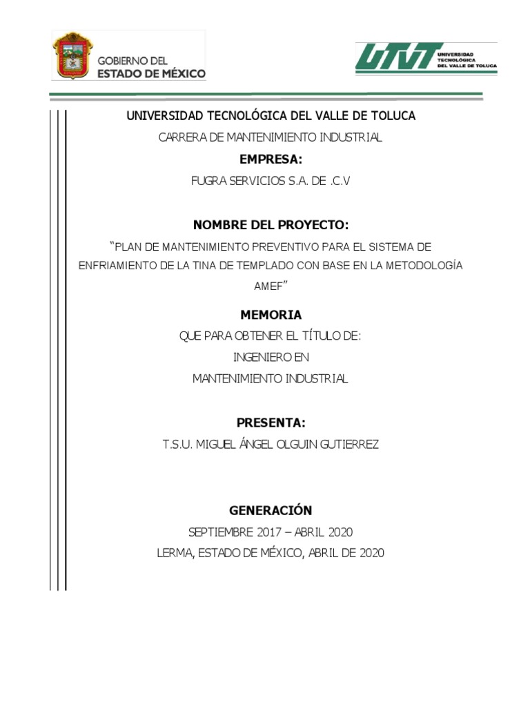 Proyecto 6 FUGRA SERVICIOS | PDF | Tratamiento a base de calor ...