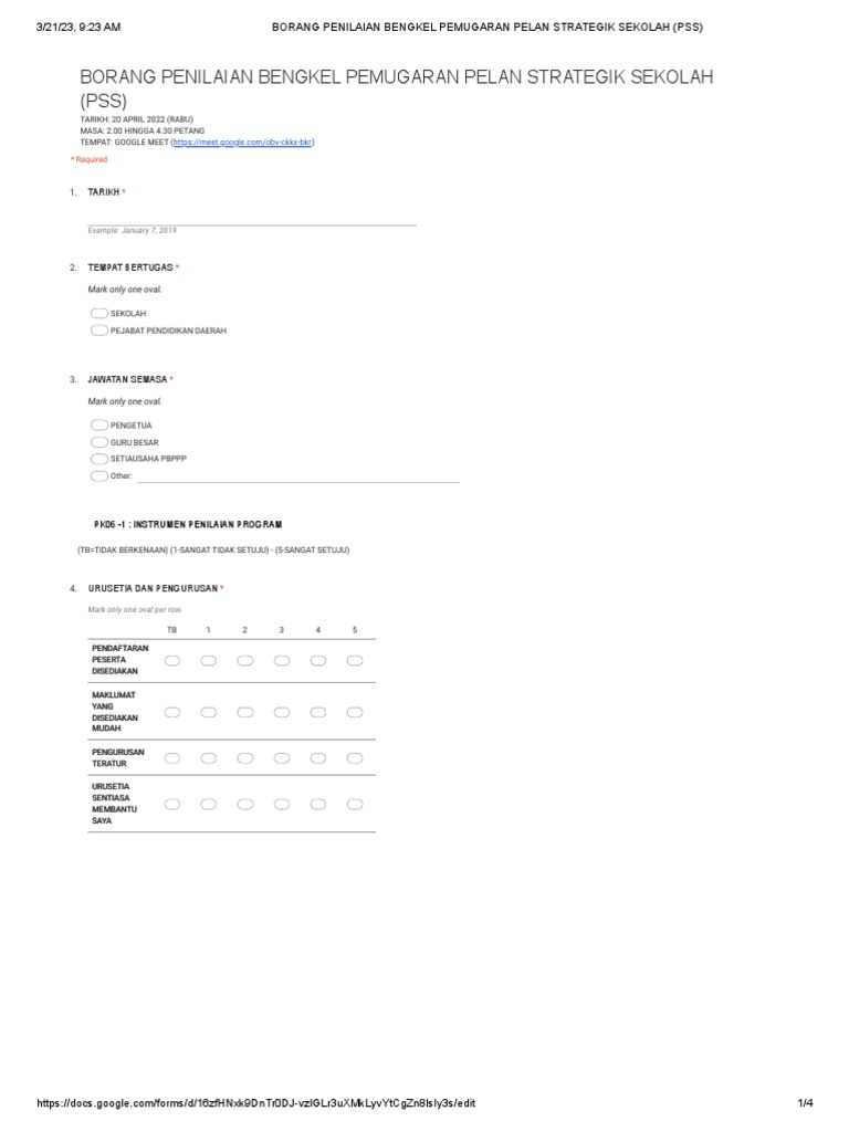 PK06-1 DAN PK06-2 Contoh - Google Forms | PDF