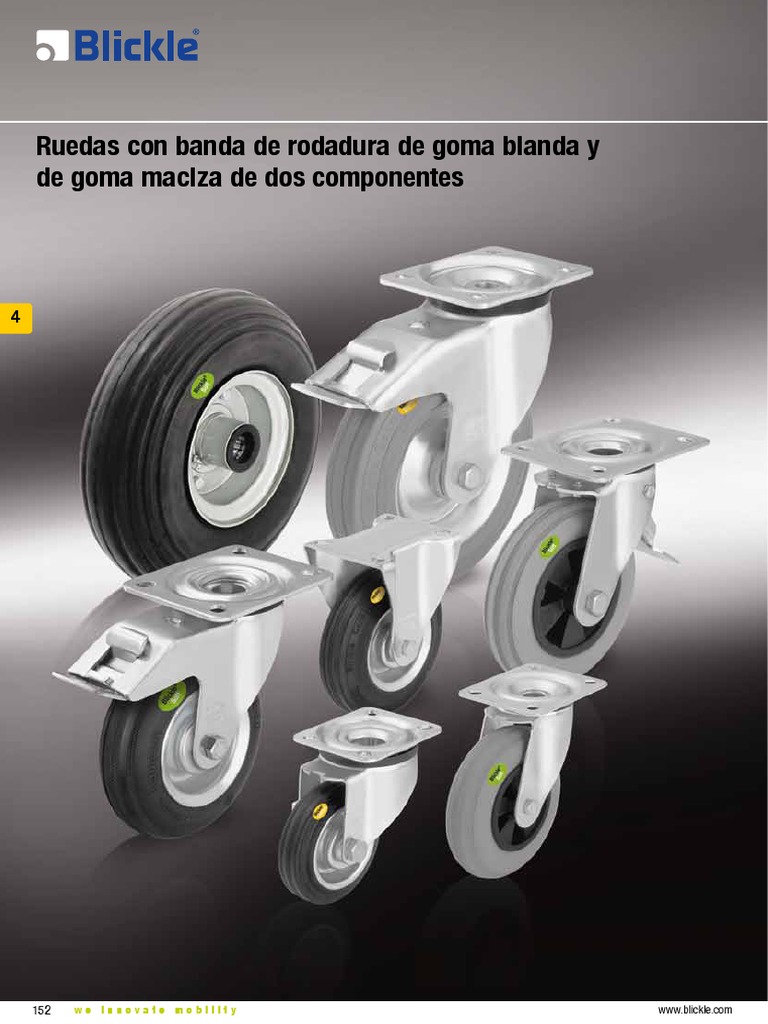 Catalogo Ruedas 2 | PDF | Rodamiento (Mecánico) | Neumático