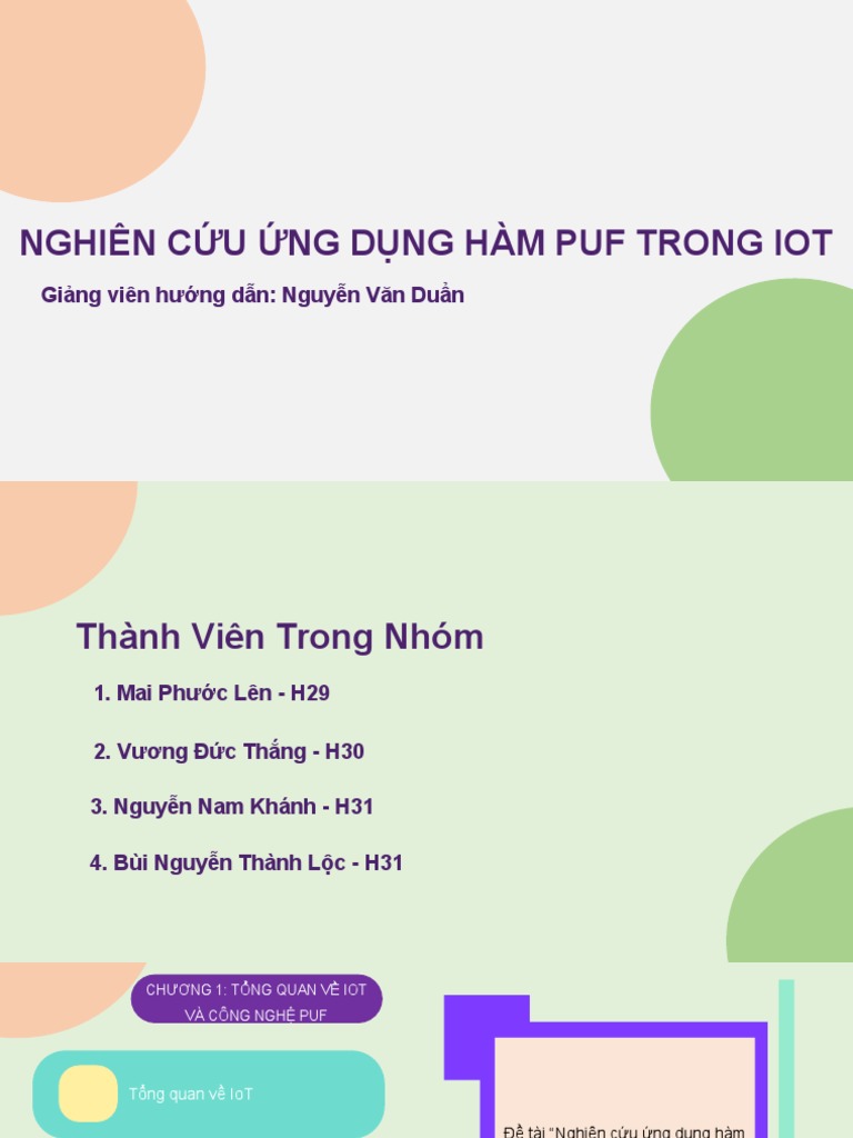 Nghiên C U NG D NG Hàm Puf Trong Iot | PDF