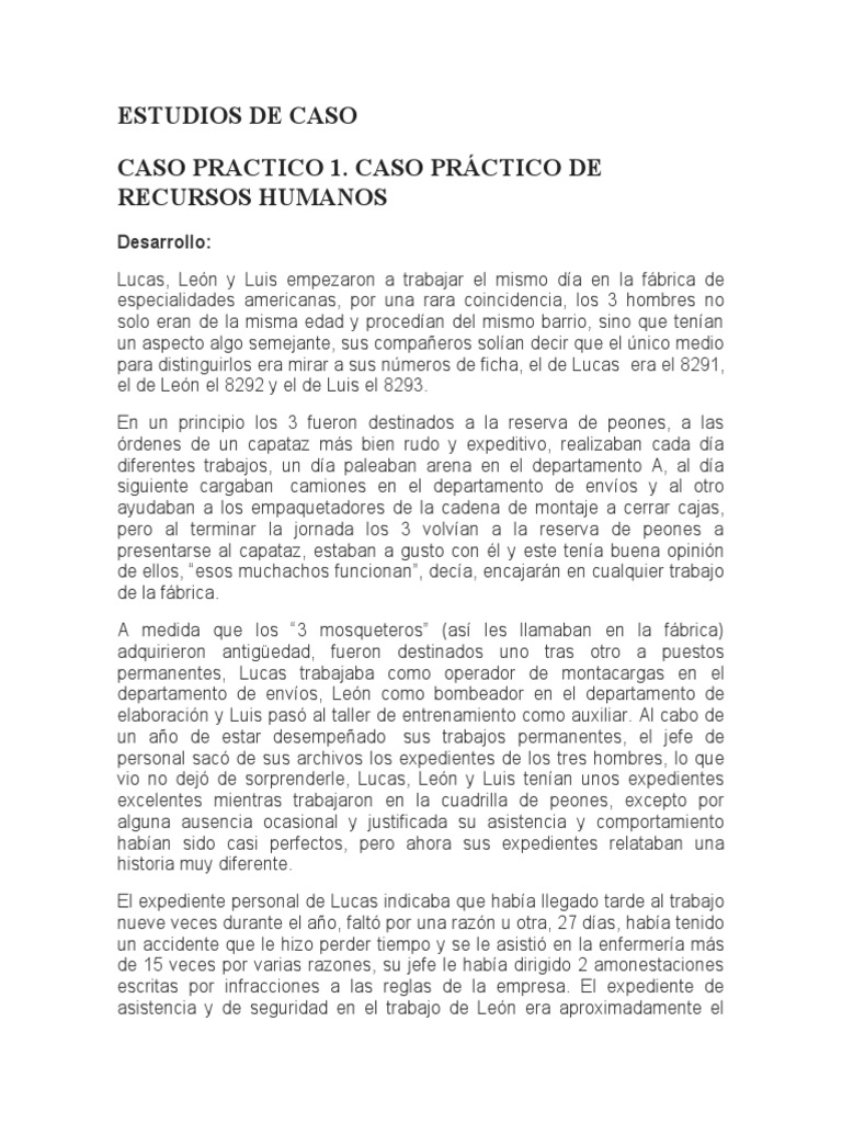 Estudios de Caso | PDF | Hospital | Contador