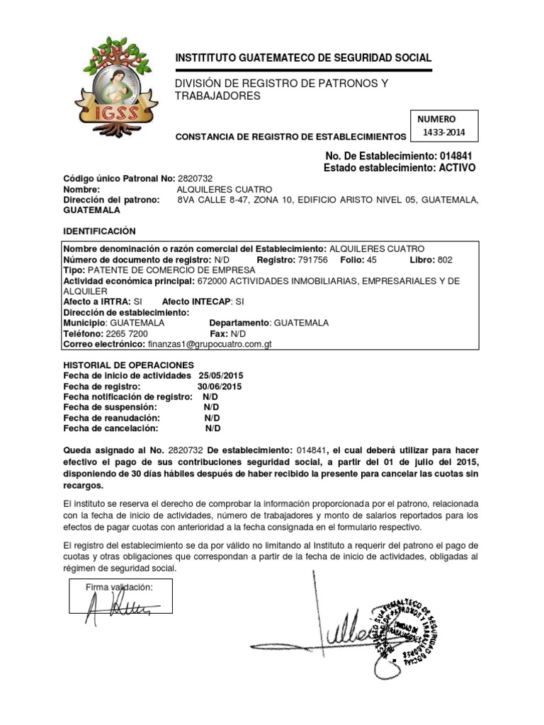 Resolución IGSS | PDF | Guatemala