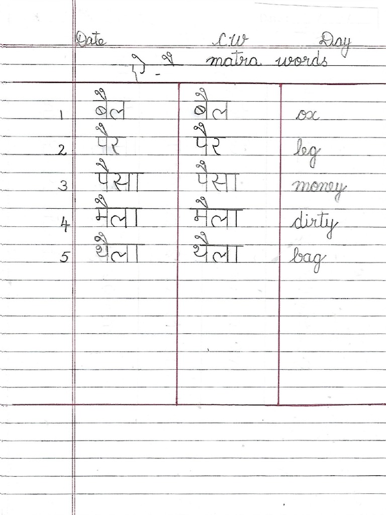 ऐ matra words 1 - 10 PDF | PDF