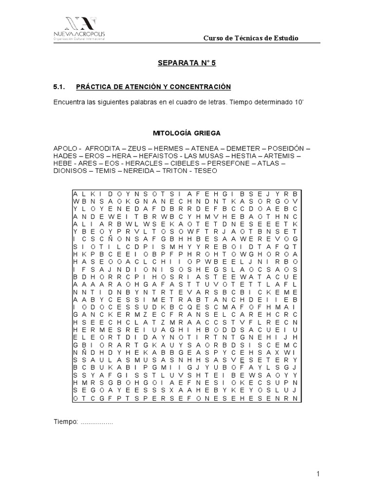 Separata 5 | PDF | Hera | Religión Griega Antigua