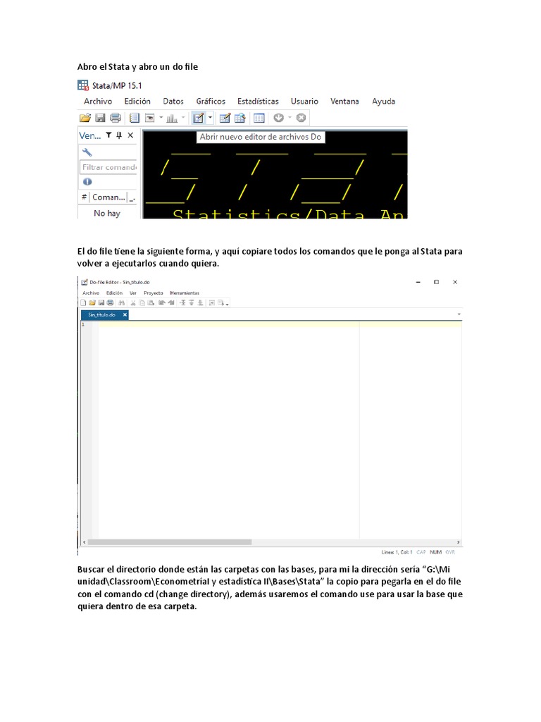 Exportar Tablas Word y Excel Usando Stata | PDF | Informática | Software