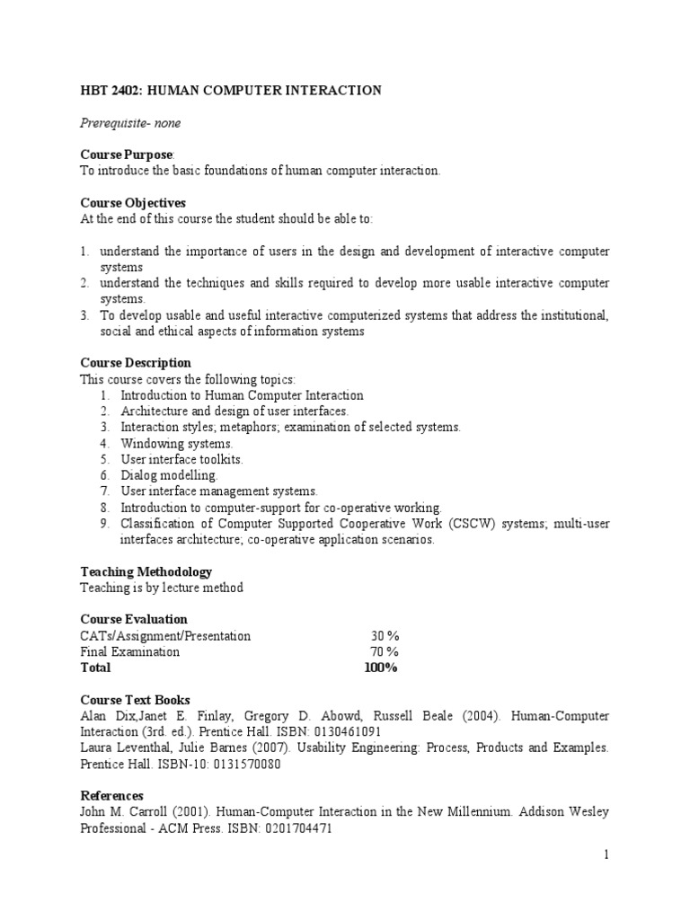 HCI Notes - Introdn + UI Design + Interaction | PDF | Human–Computer ...