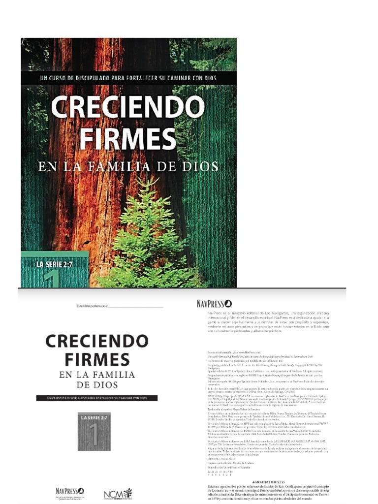 Libreo de Creciendo Firmes en La Familia 1 | PDF