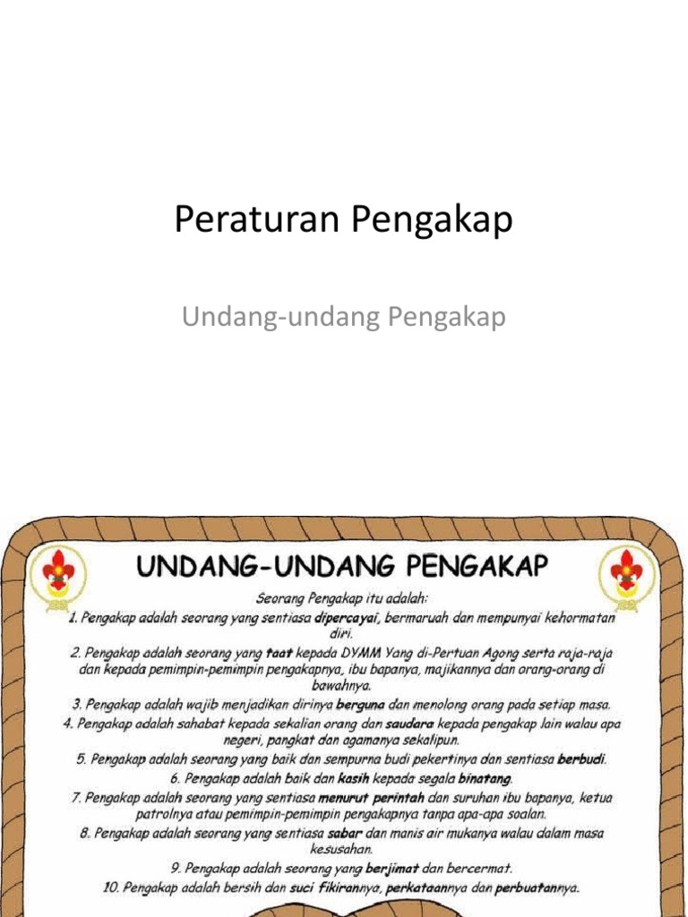 5 Undang-Undang Pengakap | PDF