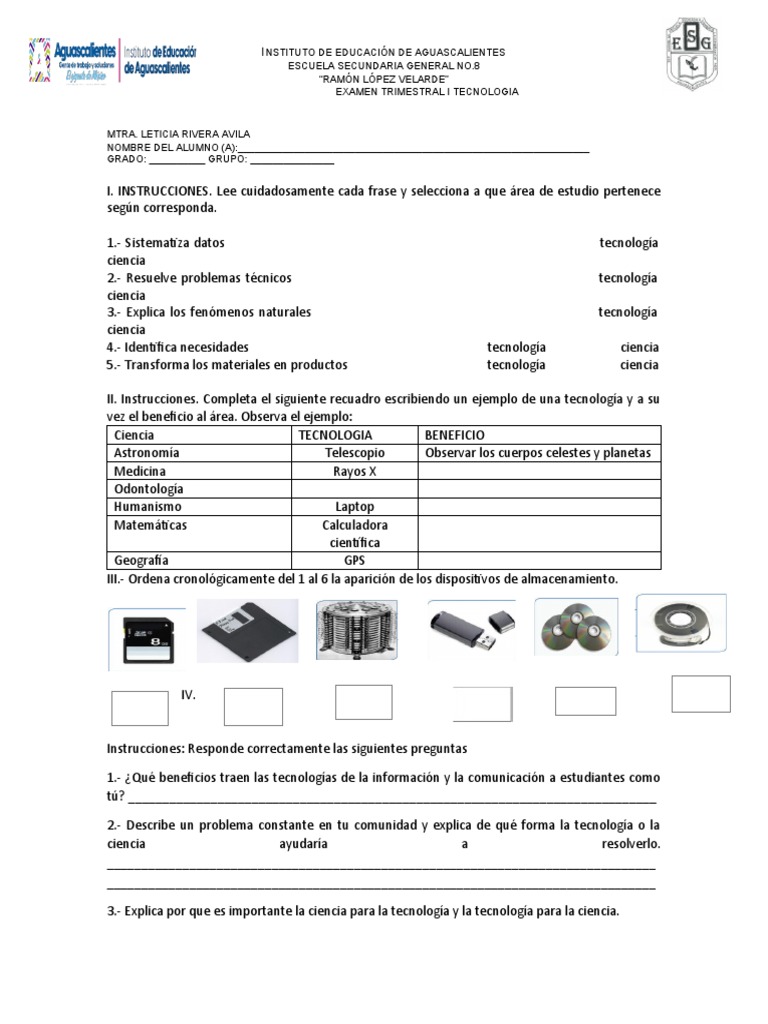 Examen de Tecnología: Identificando Áreas de Estudio, Beneficios ...