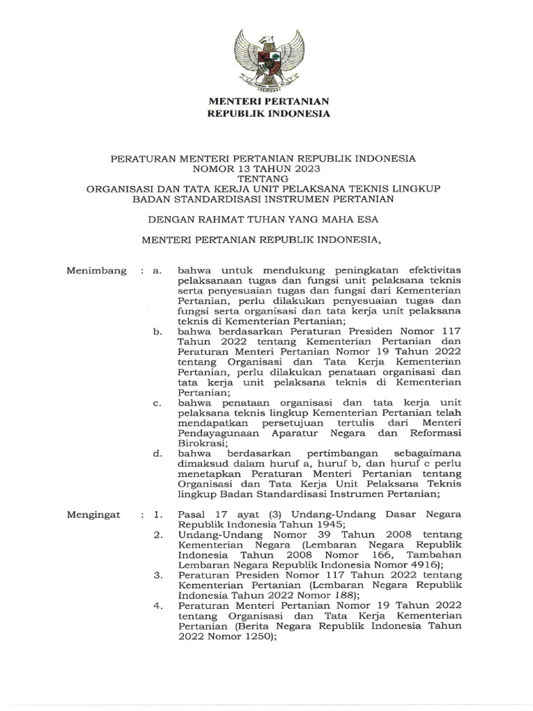 Sotk Bsip No 13 Tahun 2023-1 | PDF