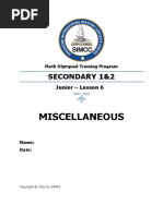 G6 AMO Solutions | PDF | Length | Elementary Mathematics