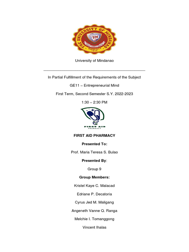 First Aid Pharmacy Final | Download Free PDF | Pharmacy | Health Care