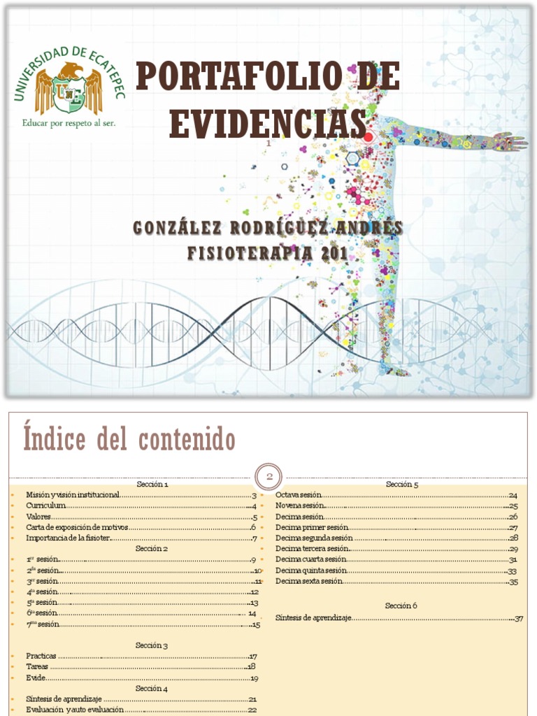 Portafolio de Evidencias 2 | PDF | Terapia física | Evaluación