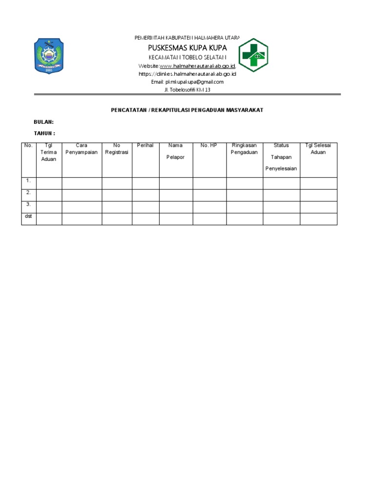 form disposisi pengaduan,form pelimpahan pengaduan dll | PDF