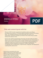 LP Inersia Uteri | PDF | Kesehatan Holistik